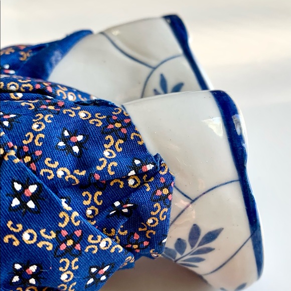 Vintage | Toys | Rare Vintage Chinese Delft Blue Porcelain Boy Kewpie ...